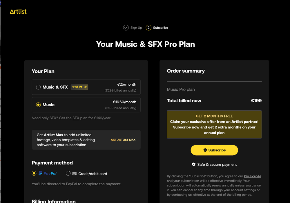 January 2026 | Save $176 with Artlist.io discount code